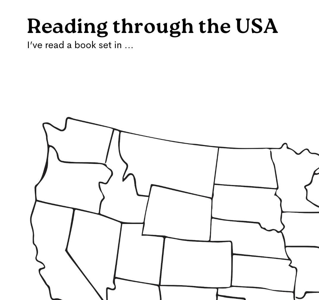 USA Reading Challenge Map – Printable State-by-state Tracker - Etsy