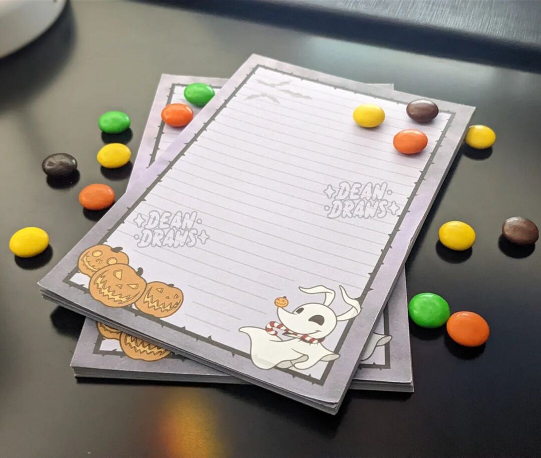 Nightmare Zero the Ghost Notepad Stationary - Etsy