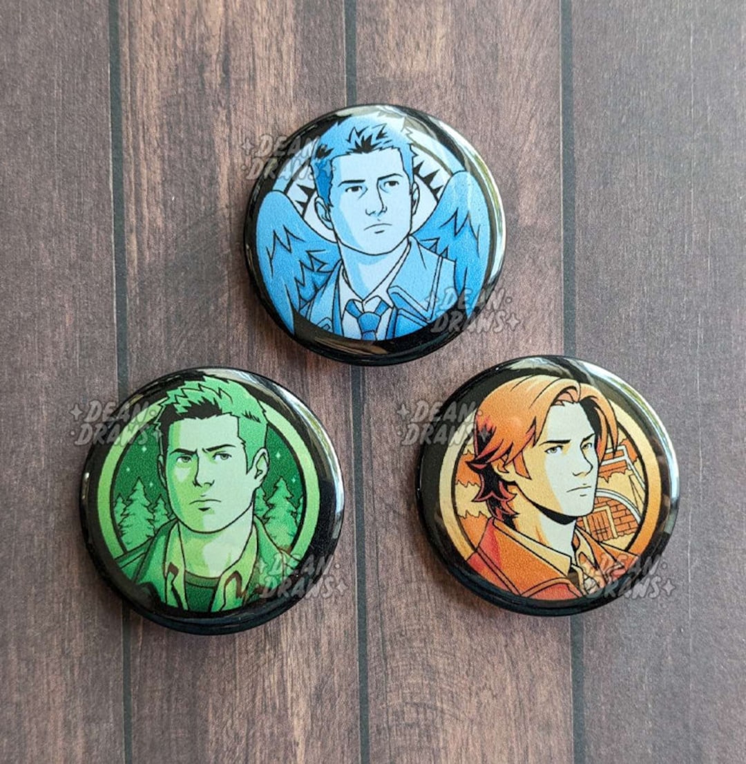 Hunter Portrait Buttons - Etsy