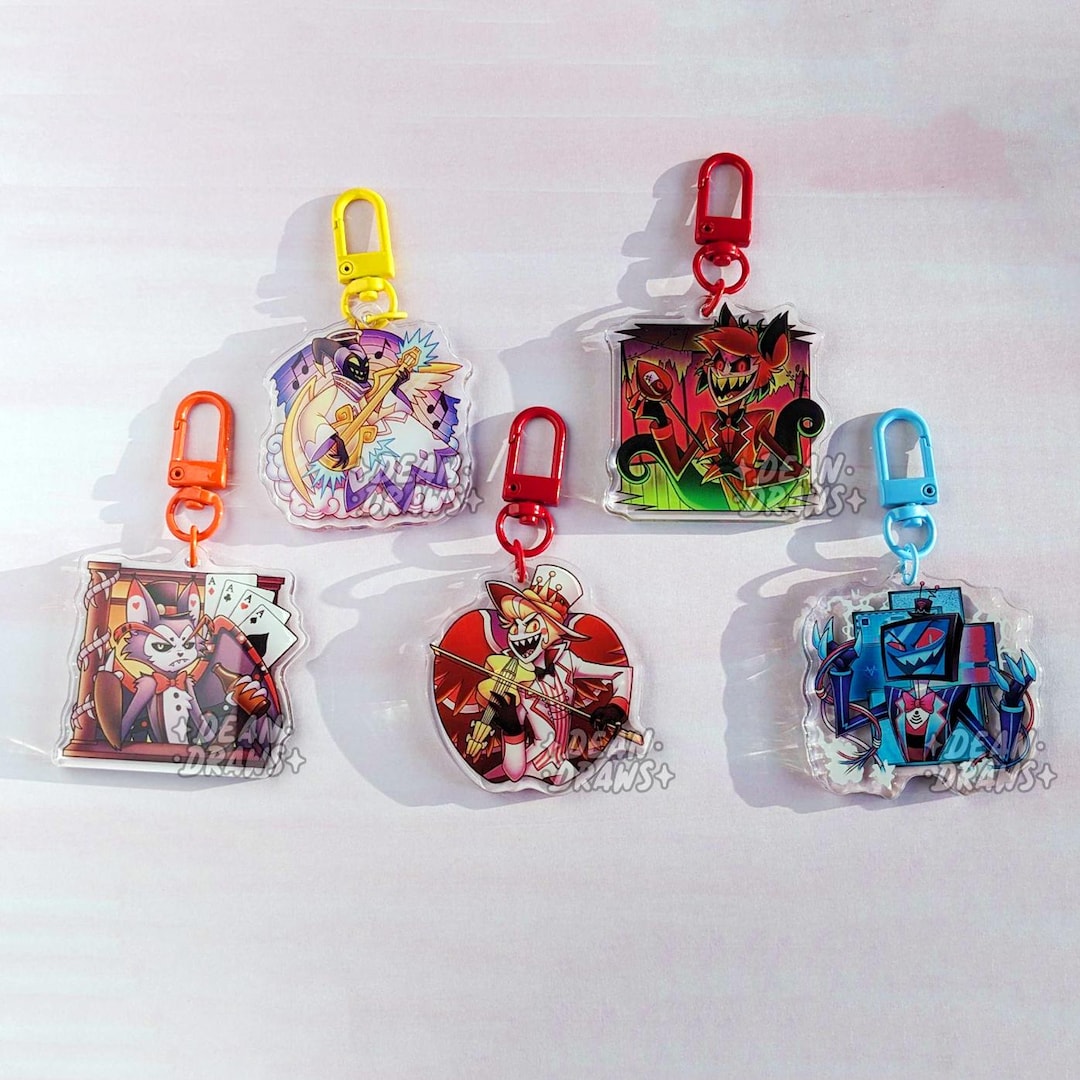 Hazbin Hotel Keychains - Etsy