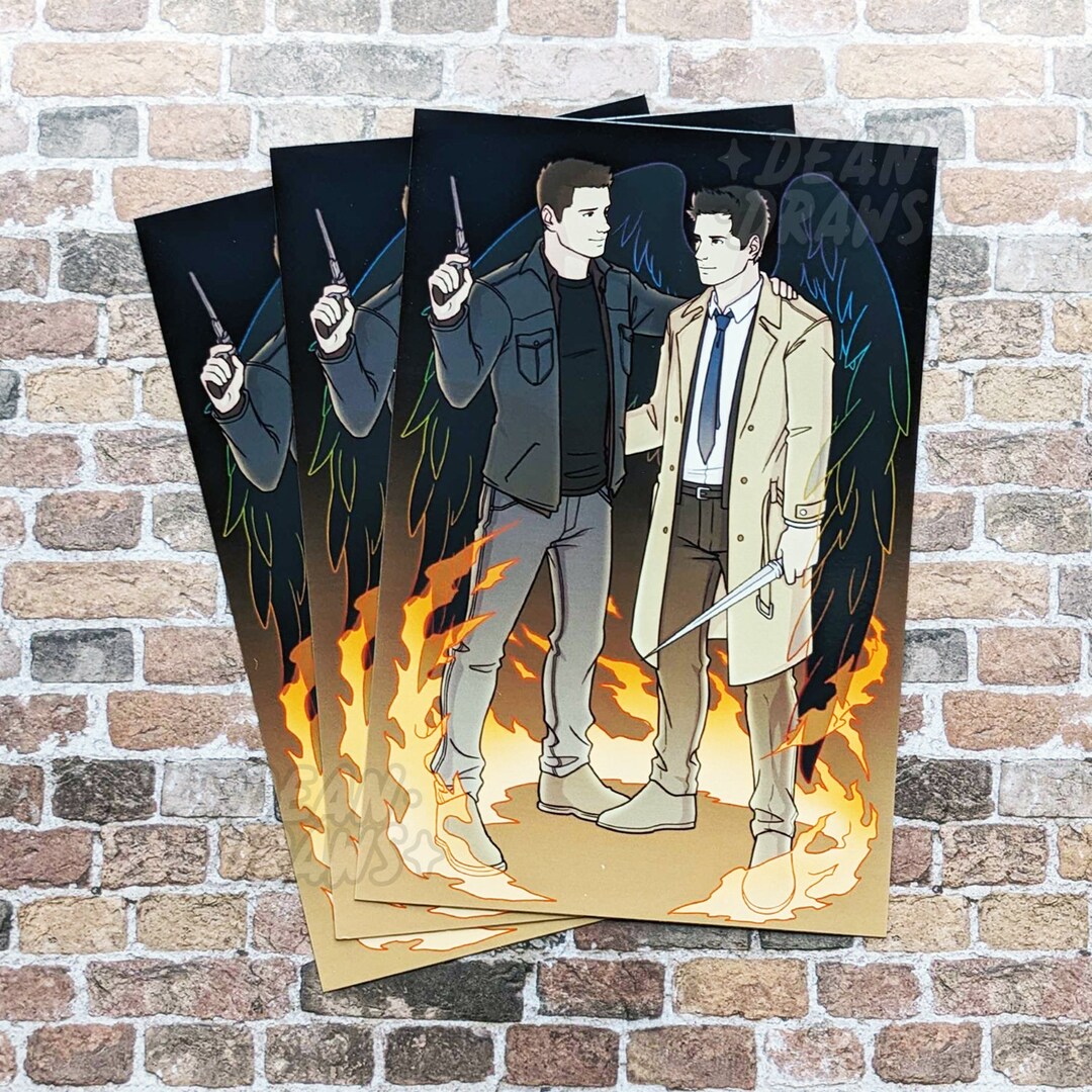 Holy Fire Destiel PRINT - Etsy