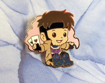 Gambit Kinetic Cards Lapel Pin X-men - Etsy