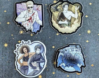 Sandman Stickers Morpheus Lucifer Dream Death Desire Rose Lucienne ...