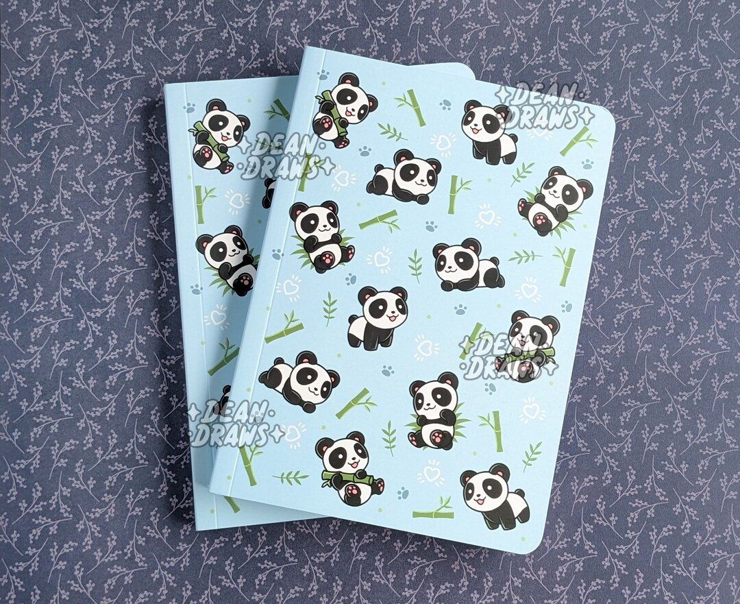 Cute Pandas Notebook - Etsy