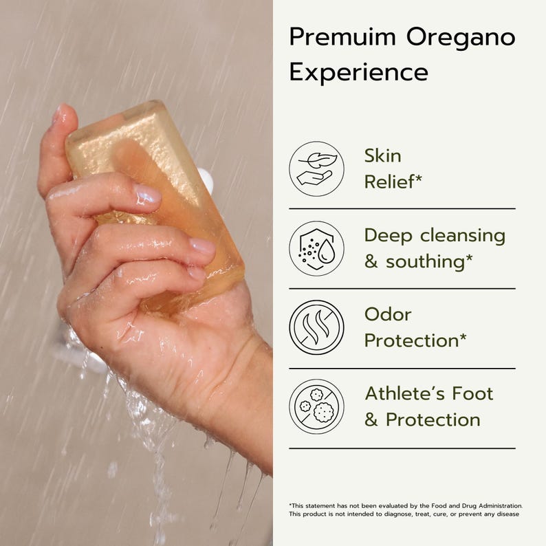 Pure Defend Oregano Oil Soap: Natural Vegan Skincare - Etsy