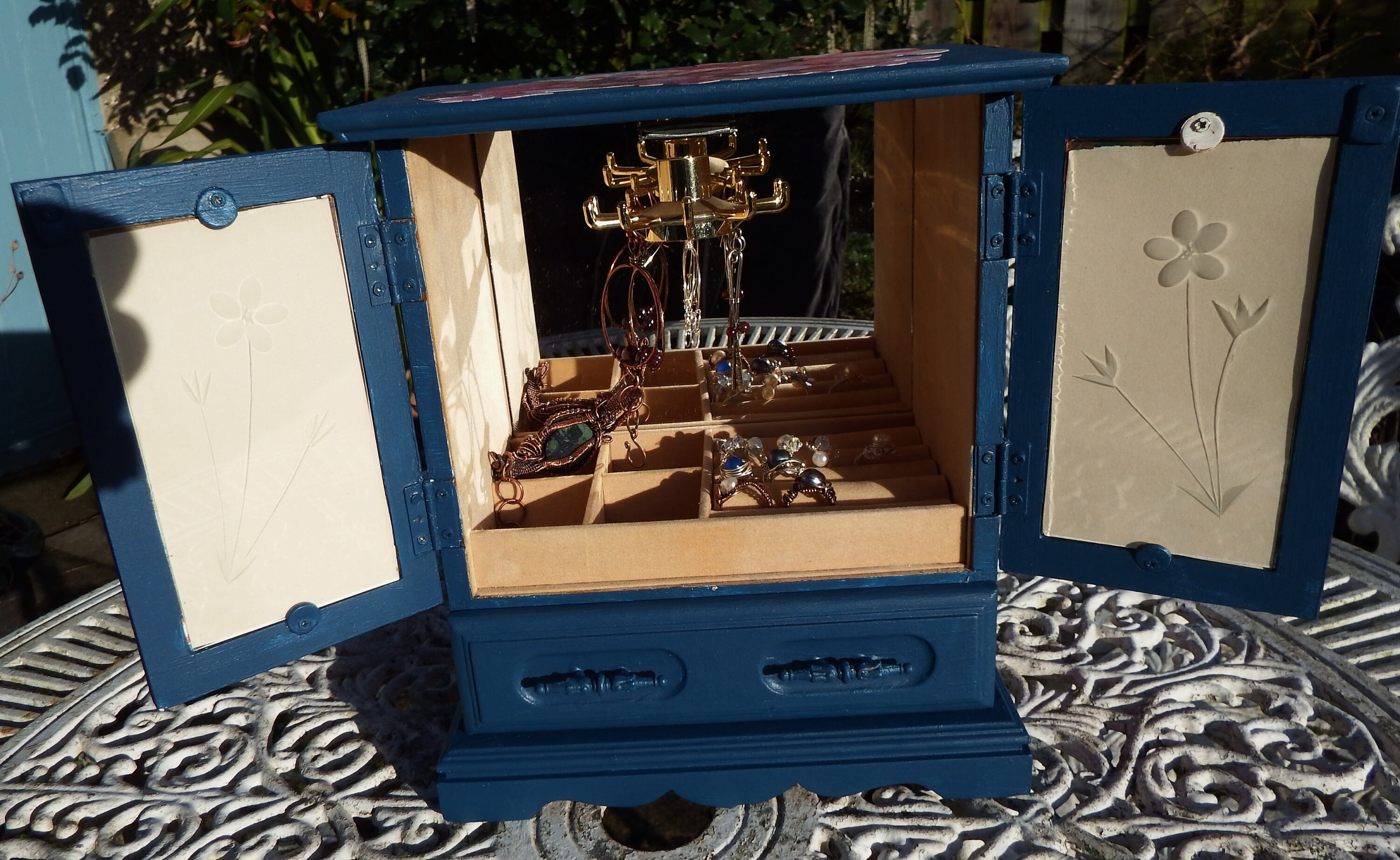 Jewelry Armoire, Upcycled Large Jewelry Box, Jewelry Organizer ...