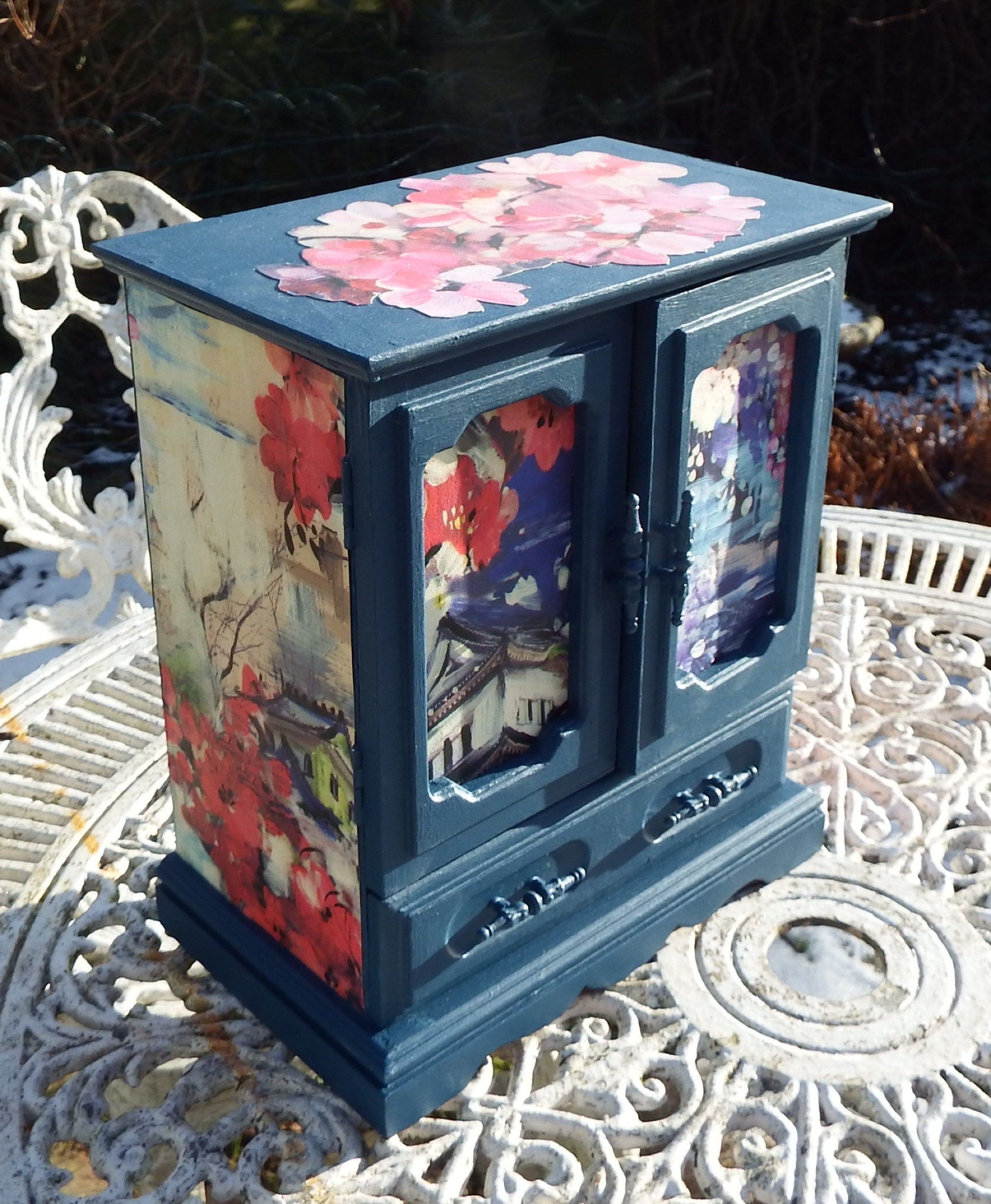 Jewelry Armoire, Upcycled Large Jewelry Box, Jewelry Organizer ...
