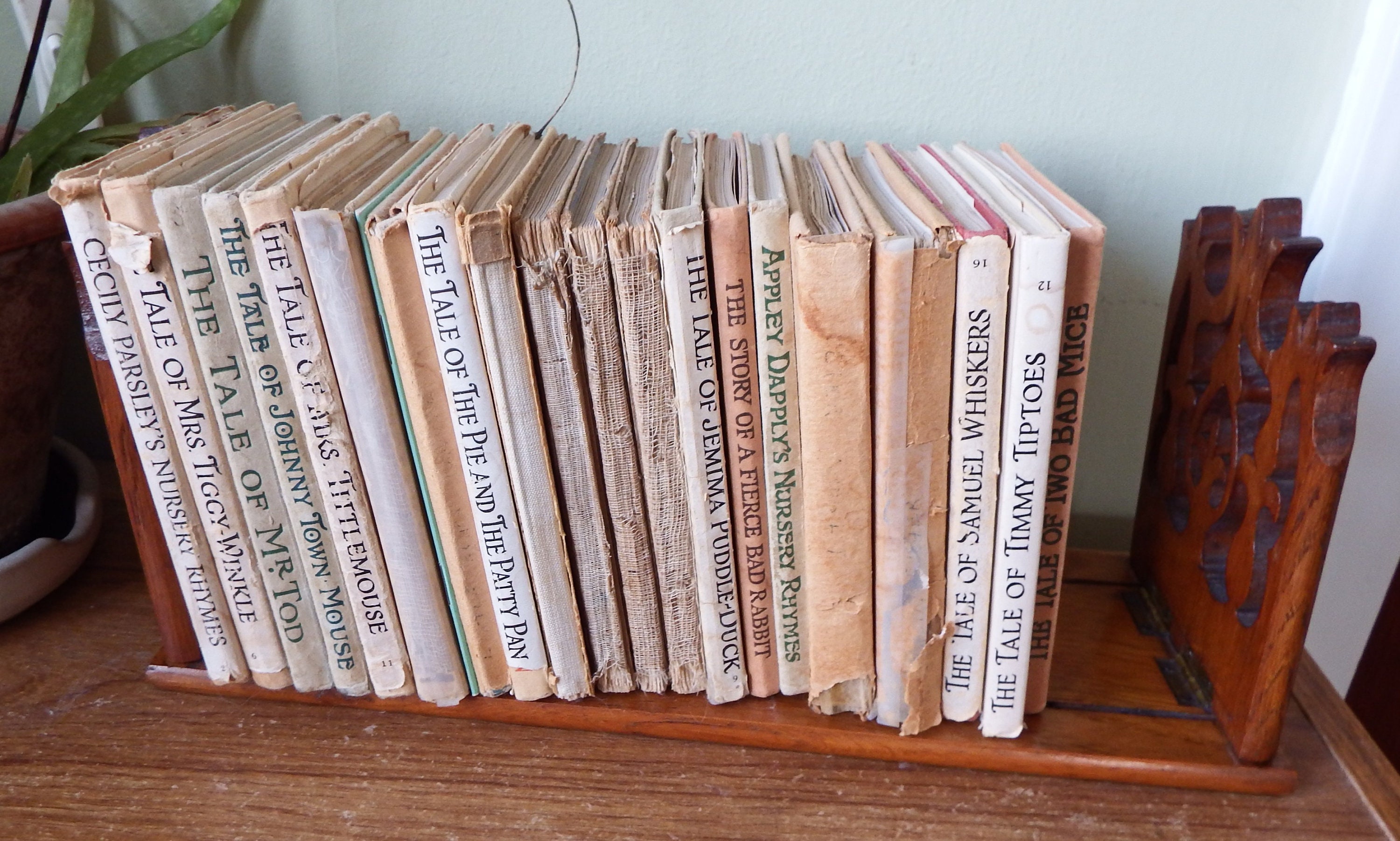 Antique Book Slide, Carved Wooden Bookends, Victorian Original Library ...
