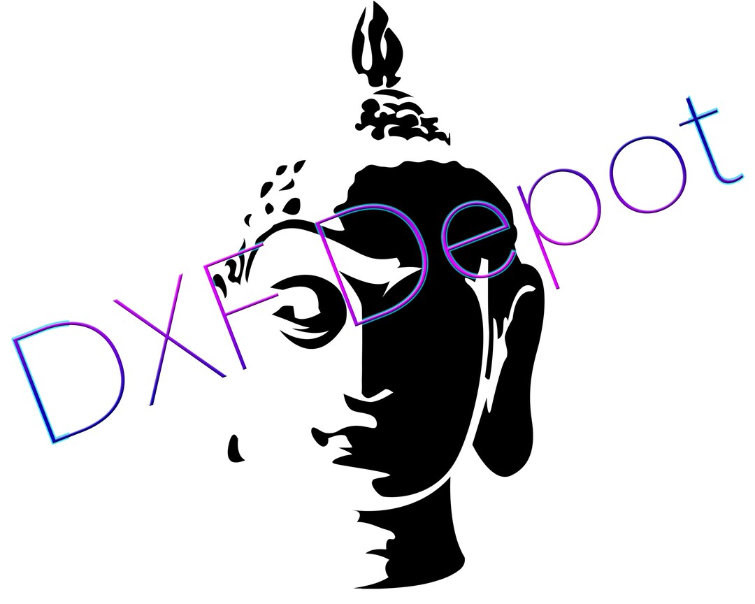 Buddha DXF Vector Art Clip Art Png AI Jpeg Pdf - Etsy