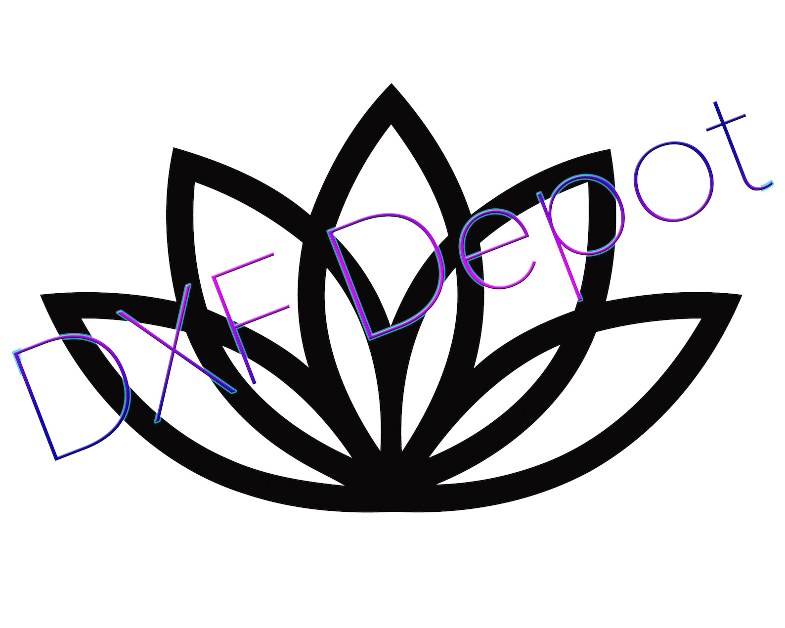 Lotus Flower .dxf Format. CNC Cutting File Vector Art DXF File - Etsy