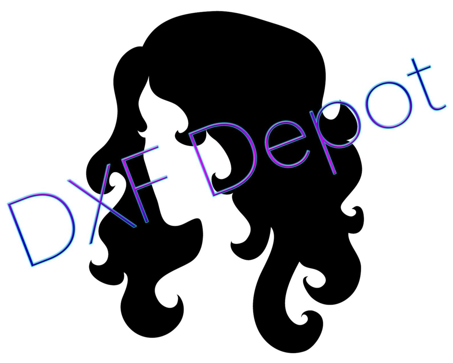 Hair .dxf Format. CNC Cut File Vector Art Clip Art DXF - Etsy
