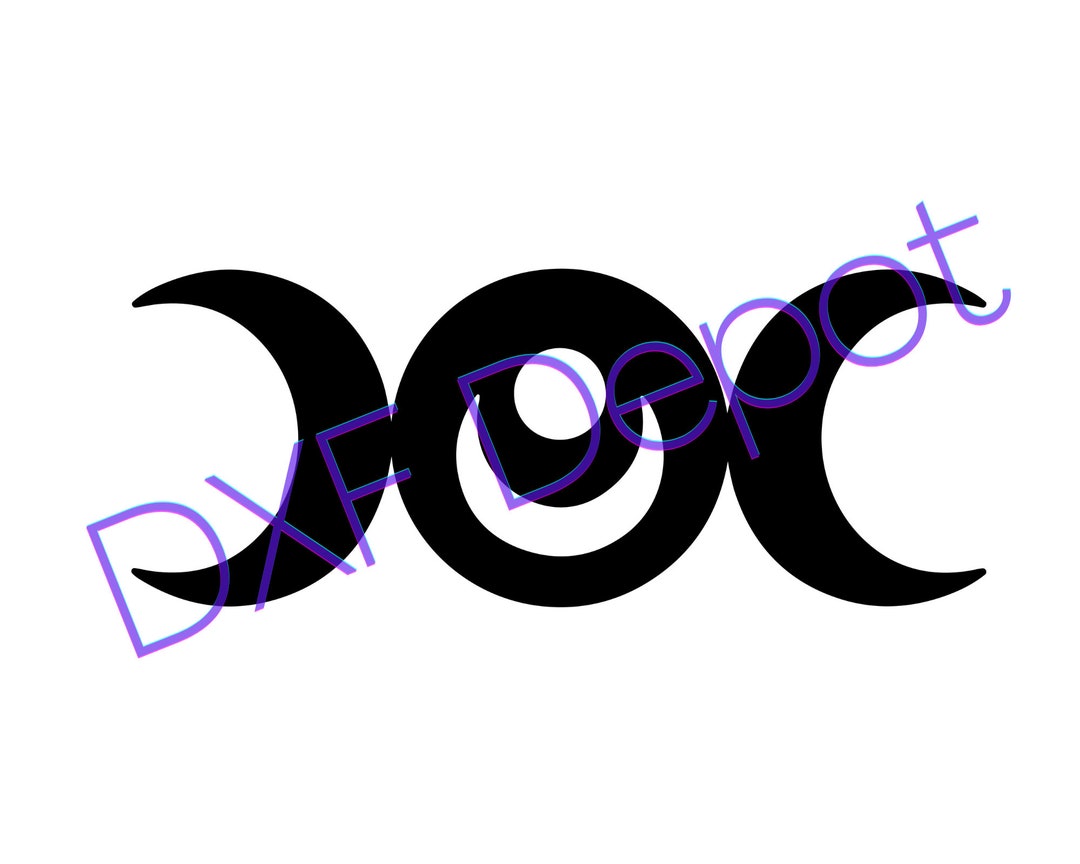 Símbolo de la Diosa de la Luna DXF Arte vectorial Imágenes prediseñadas ...