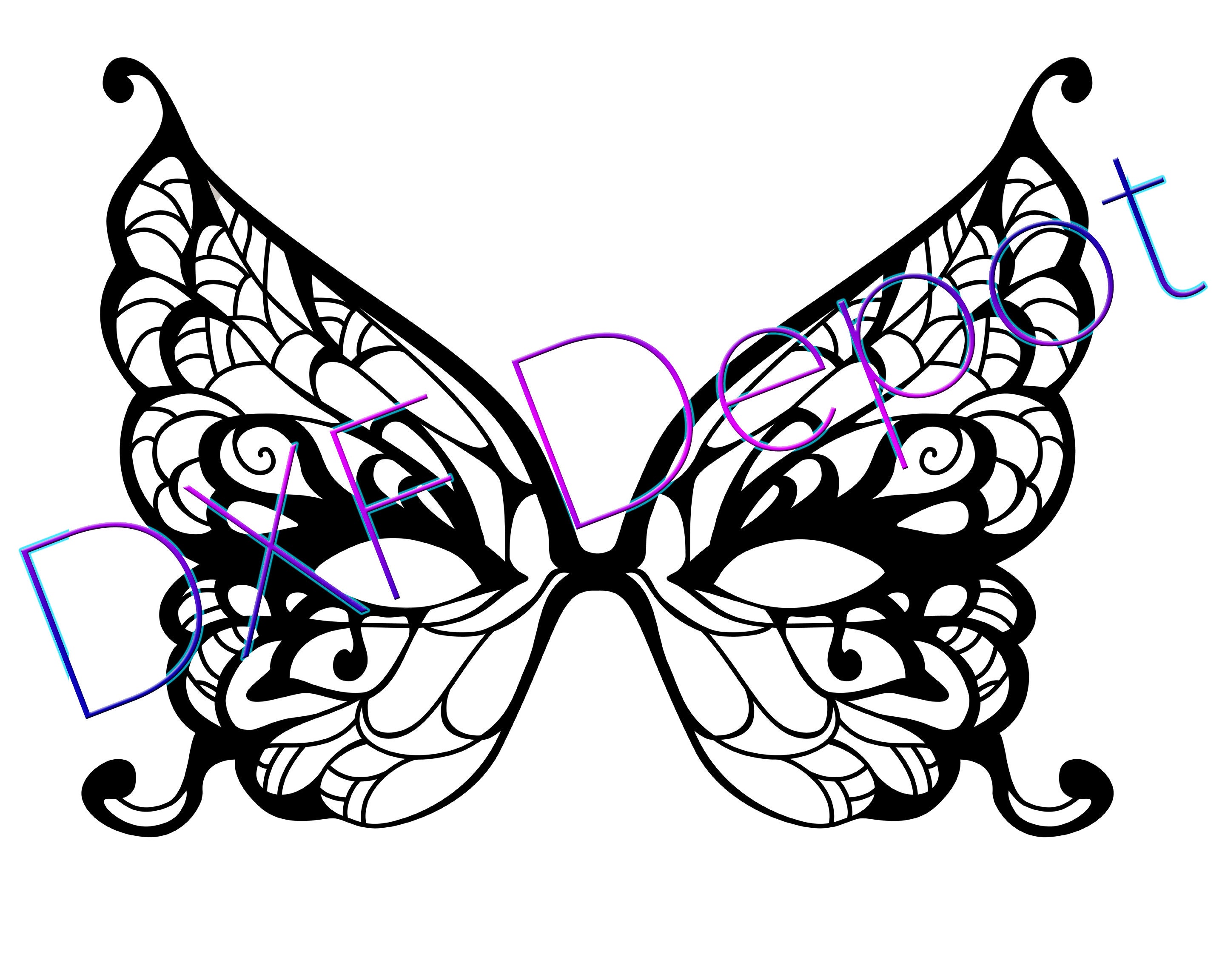 Mask DXF Vector Art Clip Art Png AI Jpeg Pdf - Etsy