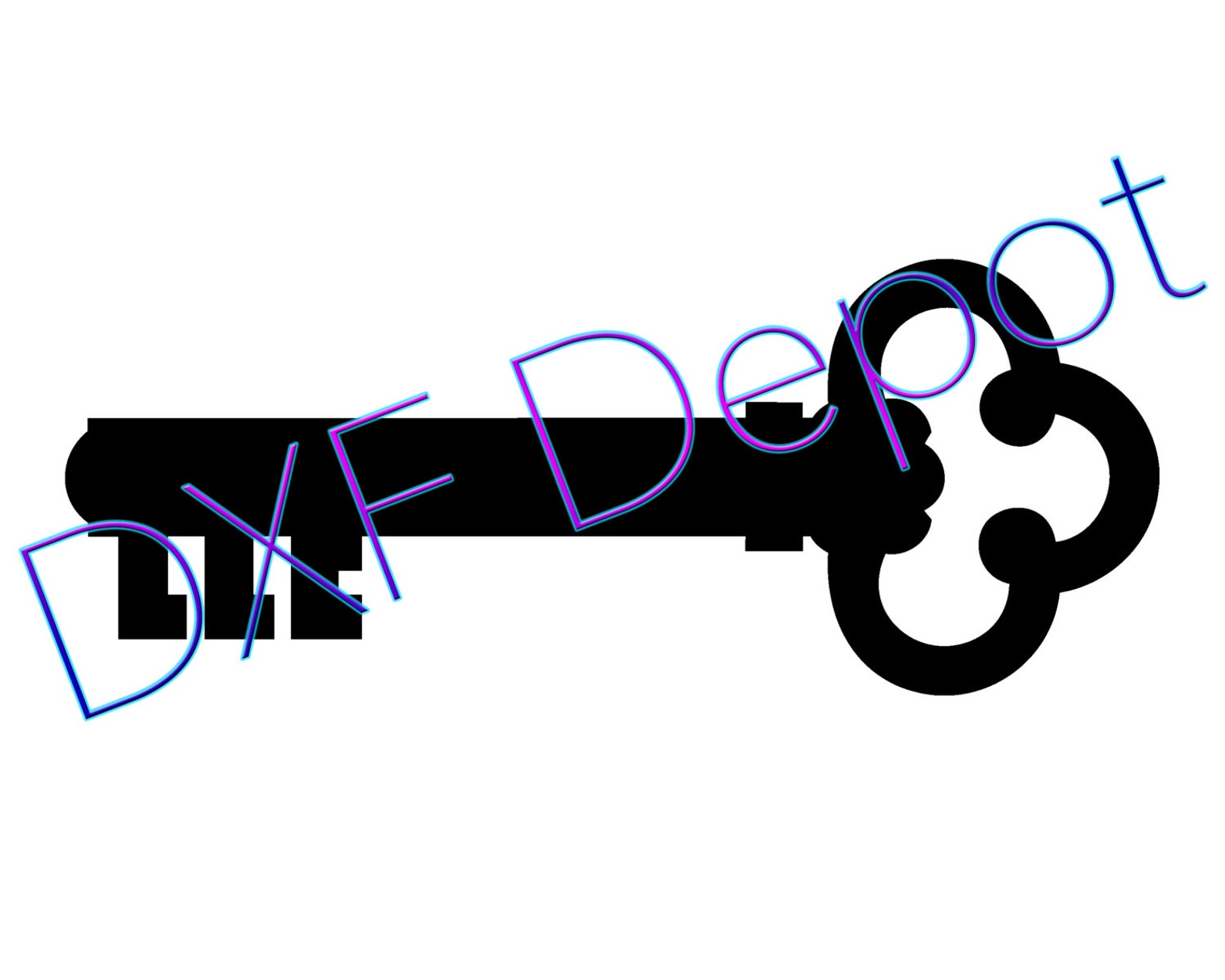 Skeleton Key .dxf Format. CNC Cut File Vector Art Clip Art DXF - Etsy