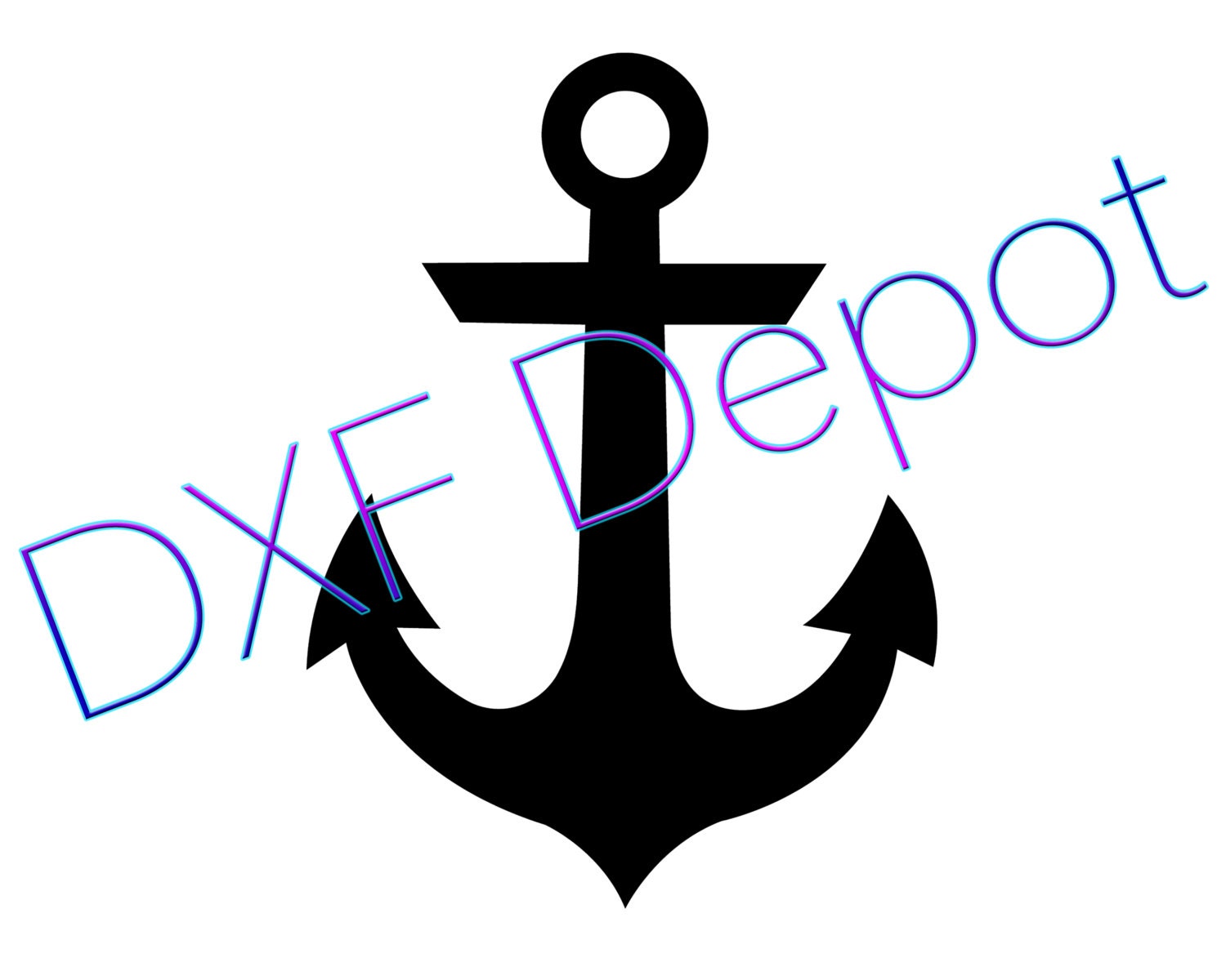 Anchor DXF Vector Art Clip Art Png AI Jpeg Pdf - Etsy