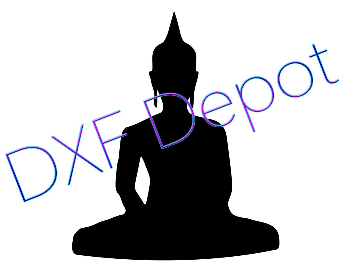 Buddha .dxf Format. CNC Cut File Vector Art Clip Art DXF CAD Drawing - Etsy
