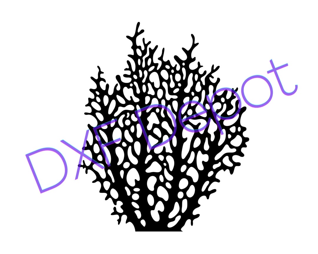 Ocean Coral DXF Vector Art Clip Art PNG AI Jpeg Pdf Cricut Fichiers de ...