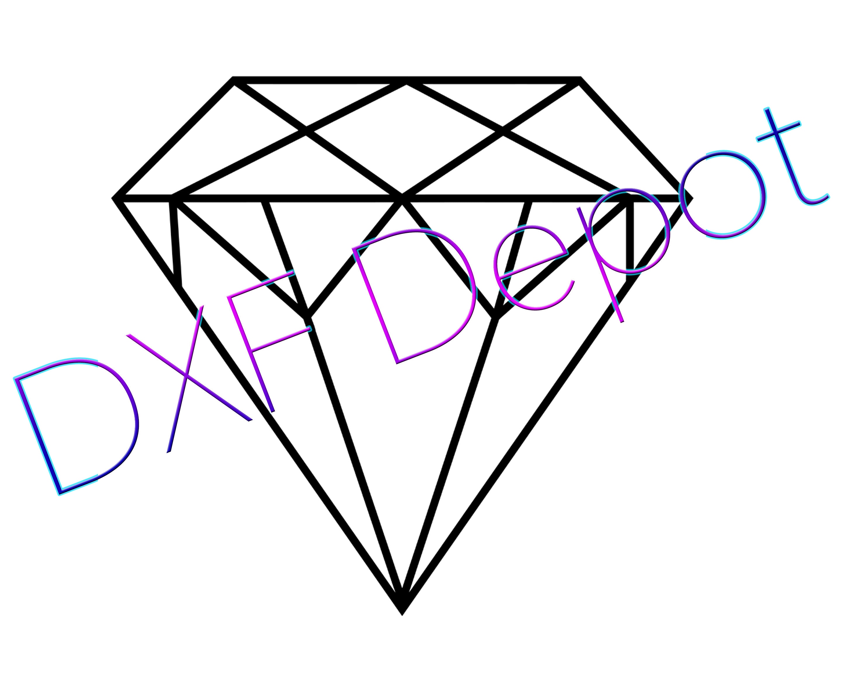 Diamond DXF Vector Art Clip Art Png AI Jpeg Pdf Silhouette Cricut Laser ...