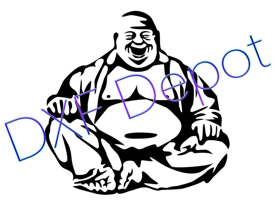 Buddha DXF Vector Art Clip Art Png AI Jpeg Pdf Silhouette Cricut Laser ...