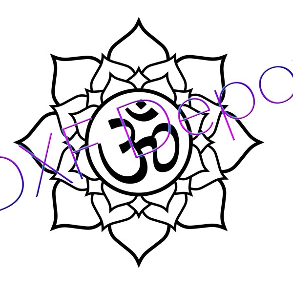Om Symbol Print - Etsy