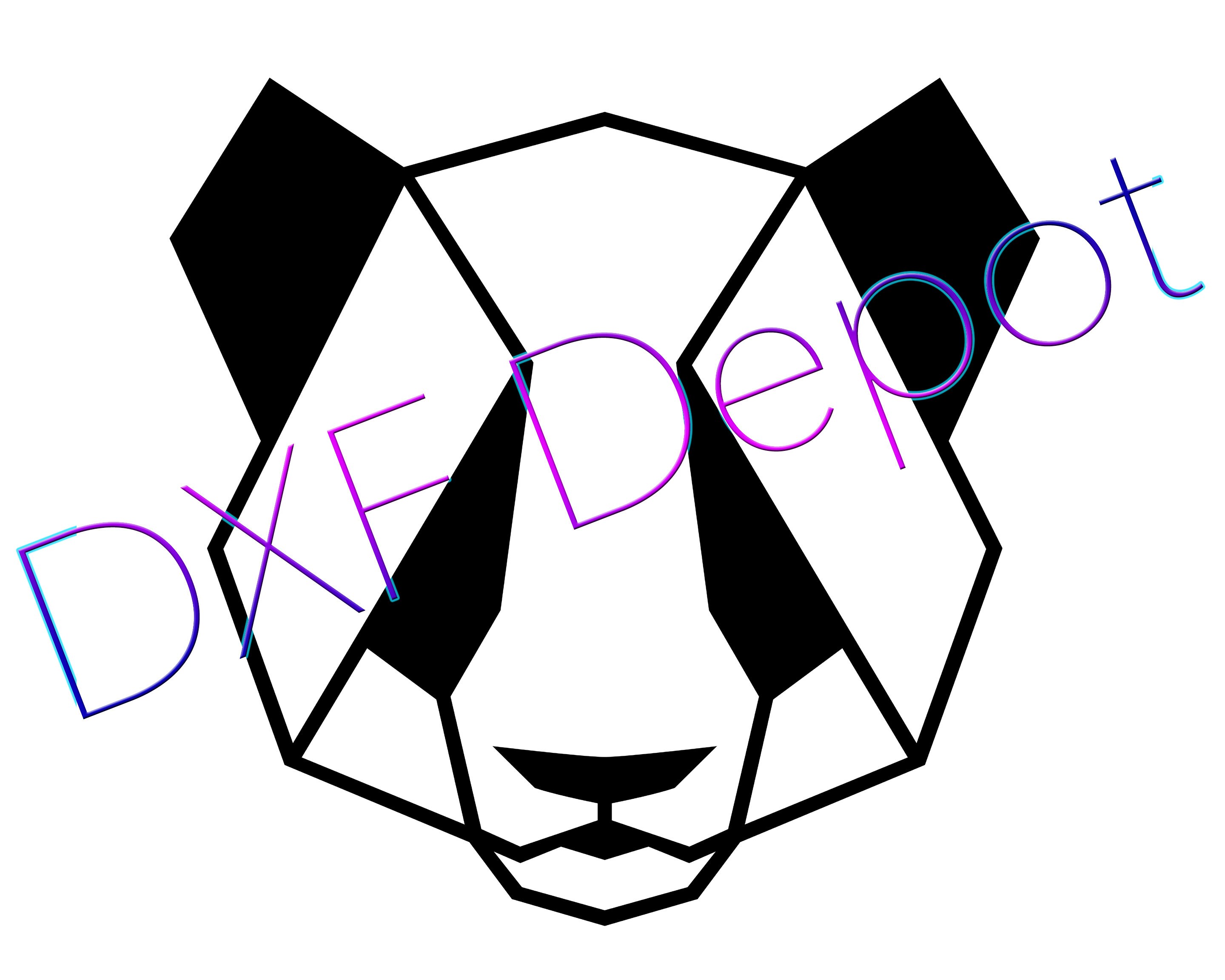 Geometrischer Panda im .dxf Format. CNC-Schneidedatei Vektorkunst DXF ...