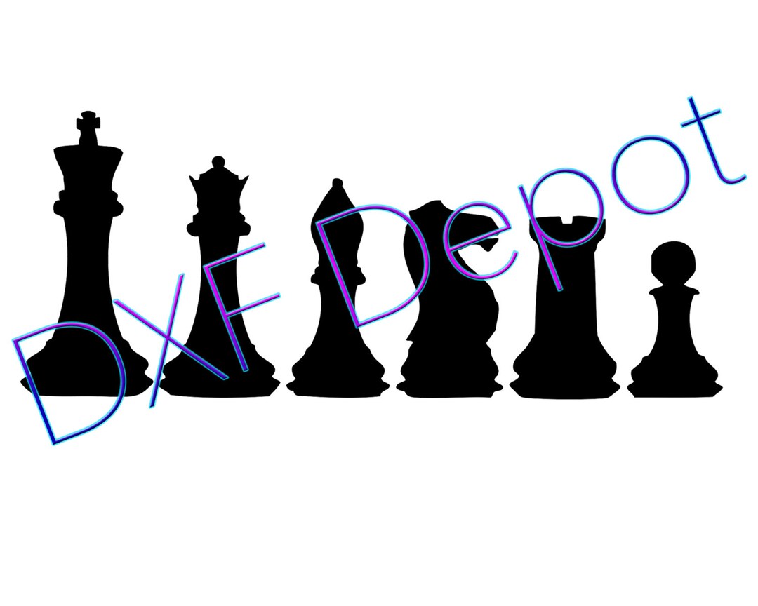 Chess .dxf Format. CNC Cut File Vector Art Clip Art - Etsy Singapore