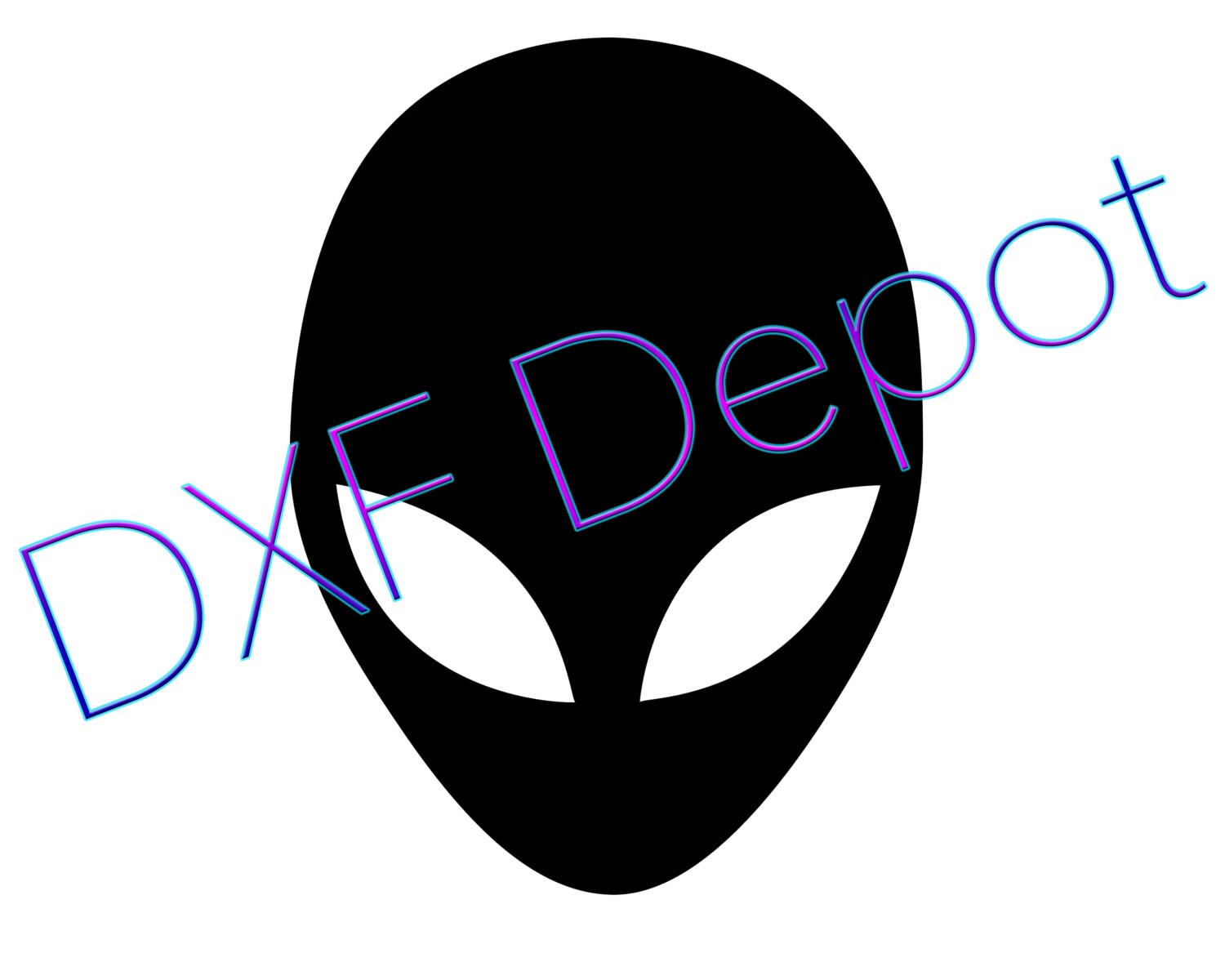 Formato .dxf alienígena. Archivo de corte CNC Arte vectorial Clip Art ...