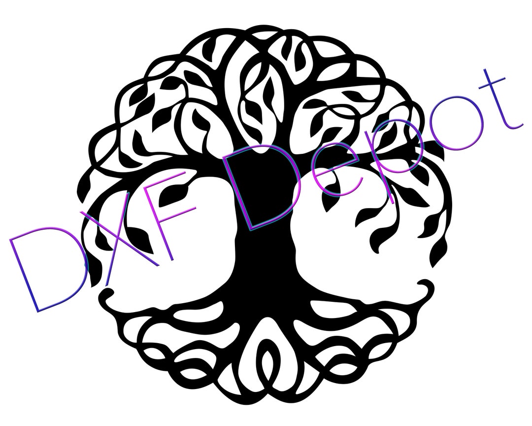Tree of Life DXF Vector Art Clip Art Png AI Jpeg Pdf Silhouette Cricut ...
