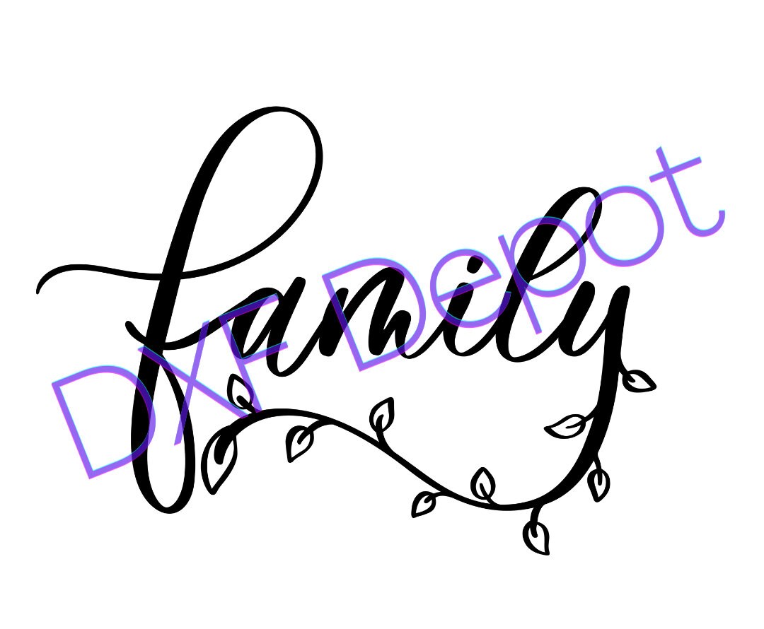 Family Tree DXF Vector Art Clip Art Png AI Jpeg Pdf Cricut Laser ...