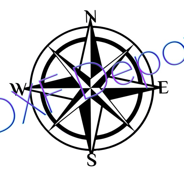 Compass Rose Print - Etsy