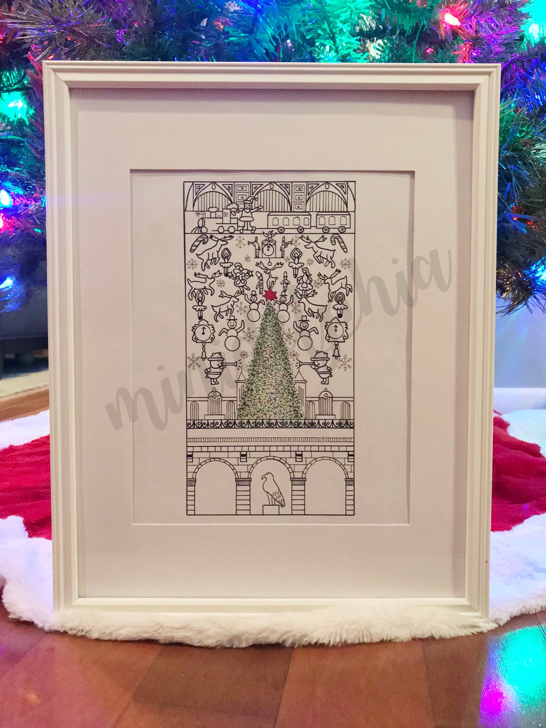 Wanamaker's Christmas Light Show Art Print: Philadelphia Holiday ...