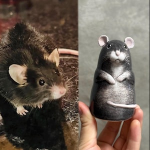 Custom Rat Urn: Handmade Pottery Portrait, Loss Gift - Etsy