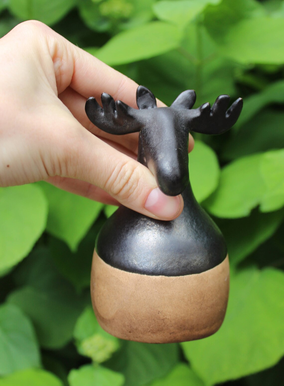 Elk Ceramic Figurine Small Moose Sculpture Stoneware Pottery | Etsy