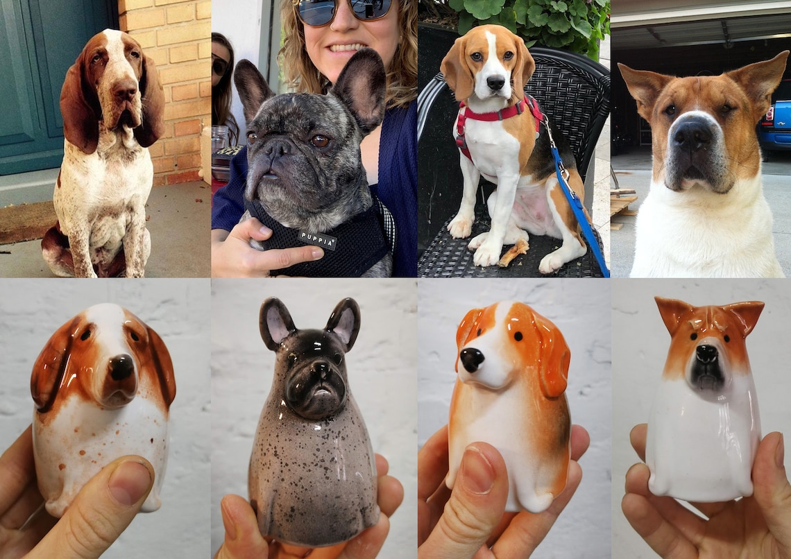 Custom Pet Portrait Personalized Pets Painting Ceramic - Etsy