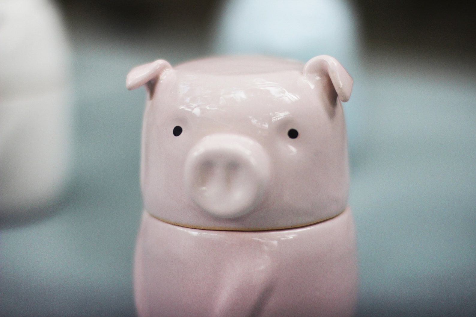 Pig Storage Jar With Lid Large and Small Pottery Canister | Etsy
