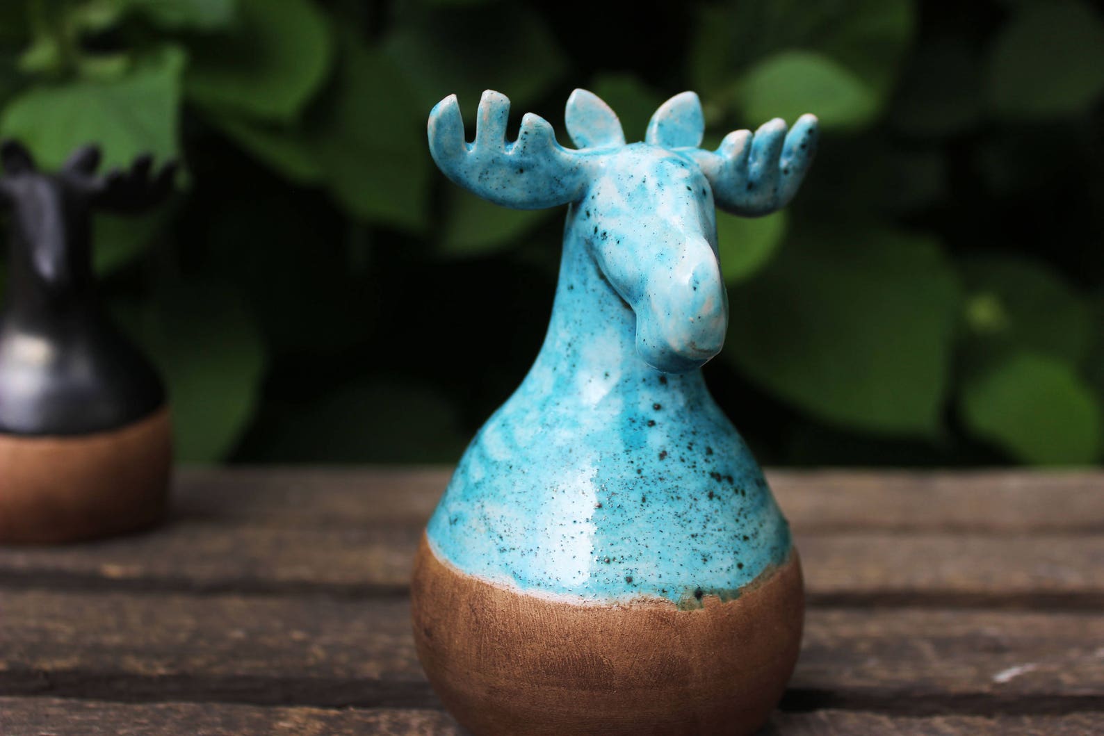 Elk Ceramic Figurine Small Moose Sculpture Stoneware Pottery | Etsy