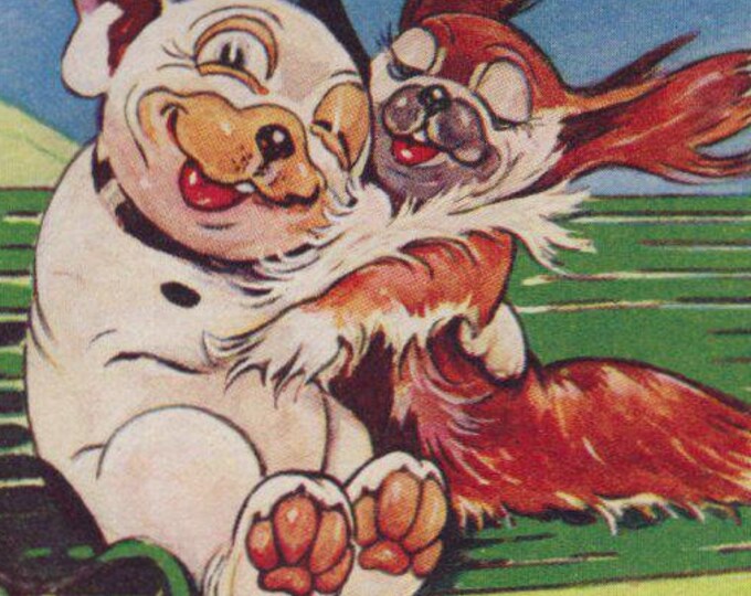 Original 1940s Comic Bonzo Dog & Pekingese Artist Signed Illustrated ...