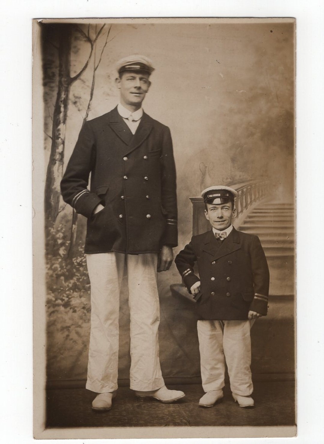 Original 1910s Dwarf Merchant Navy Sailor Real Photo Postcard - Antique ...