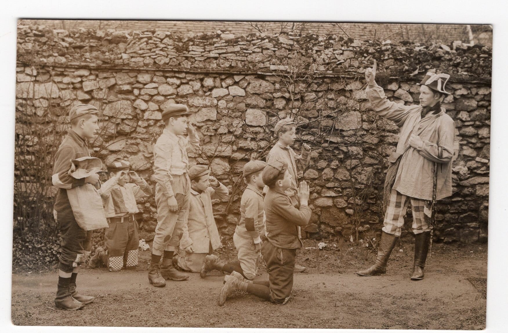 Original 1900s Actors Dressed in Costumes Real Photo Postcard - Antique ...