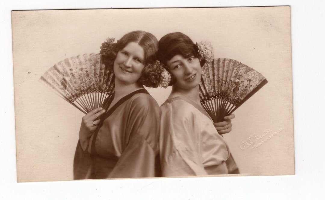 1900s Women Dressed as Geisha Real Photo Postcard - Antique RPPC ...