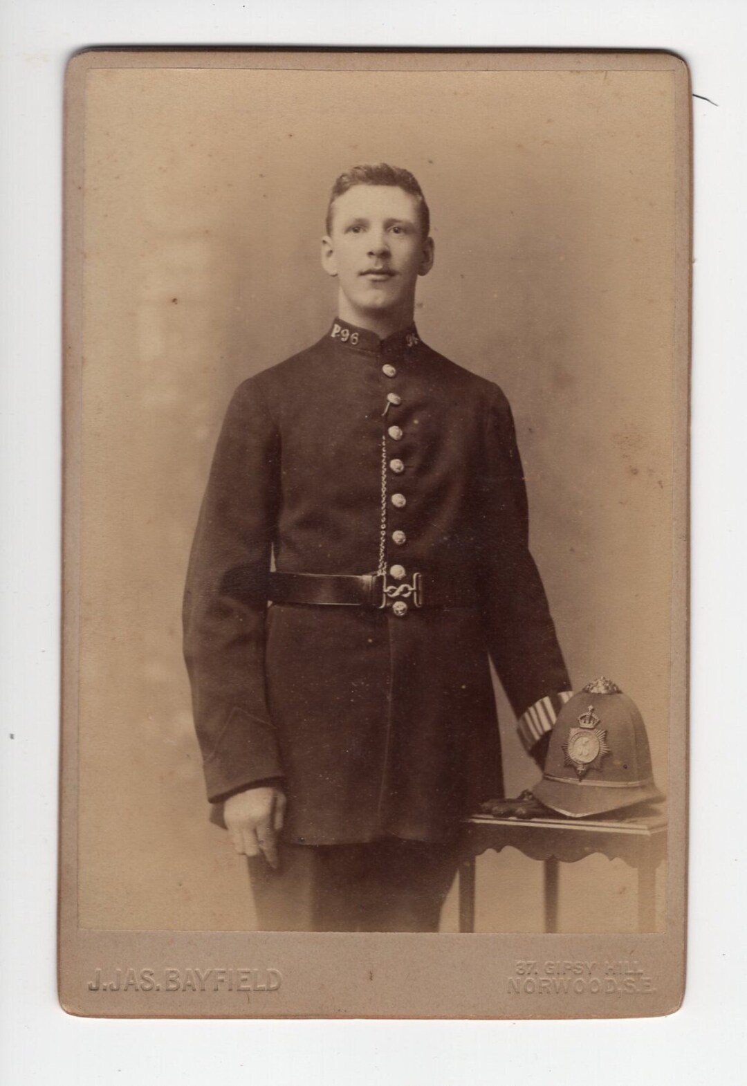 Original 1880s Police Officer in Uniform Cabinet Card Photo - Antique ...