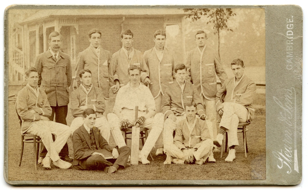 Original 1880s Cambridge University Cricket Team CDV Photo - Carte De ...