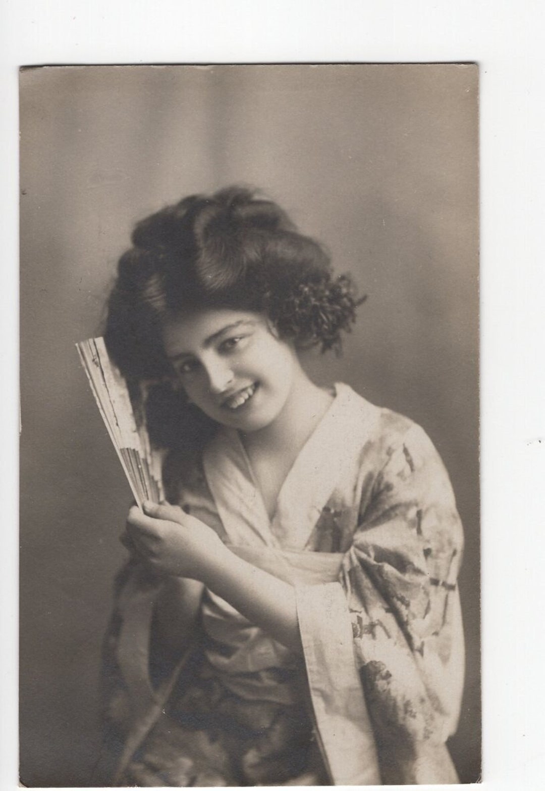 1911 Woman Dressed as Geisha Real Photo Postcard - Antique RPPC Vintage ...