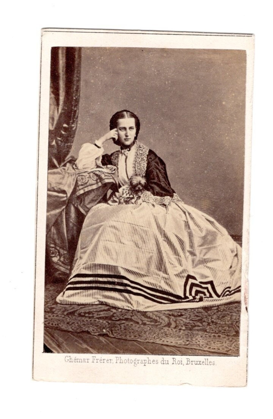 Original 1860s Queen Alexandra & Yorkshire Terrier CDV Photo Carte De ...