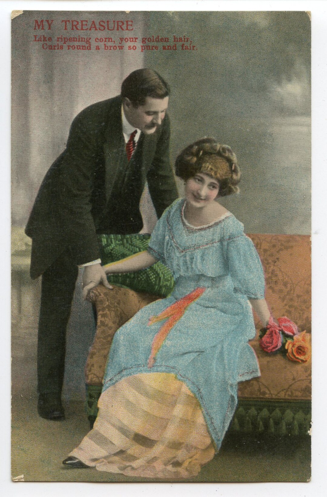 1900s Romantic Poem Postcard Antique Vintage Victorian Edwardian ...