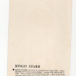 Original 1960s Ringo Starr the Beatles Advertising Postcard Help Movie ...