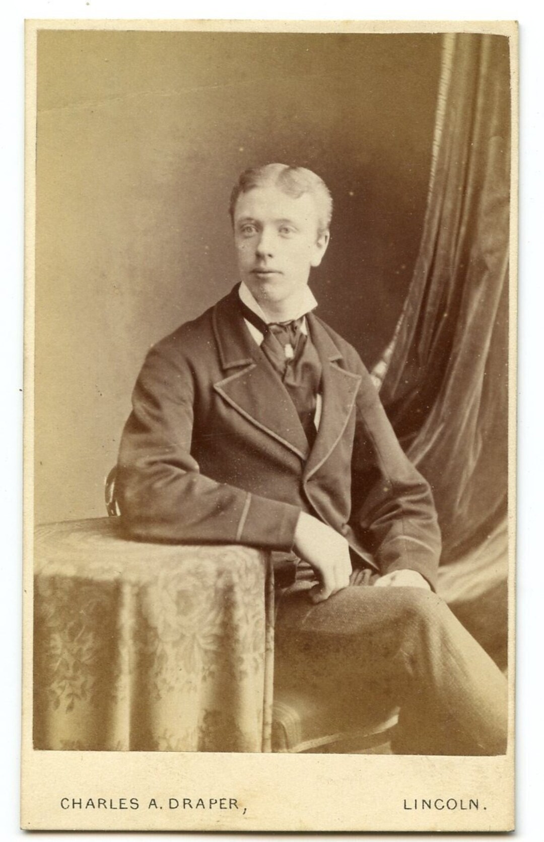 Original 1880s Handsome Young Man CDV Photo - Carte De Visite Antique ...