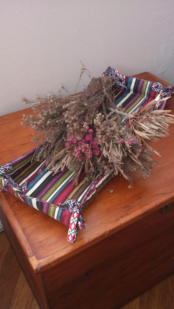 Items similar to Flat pack fabric decorative display tray on Etsy