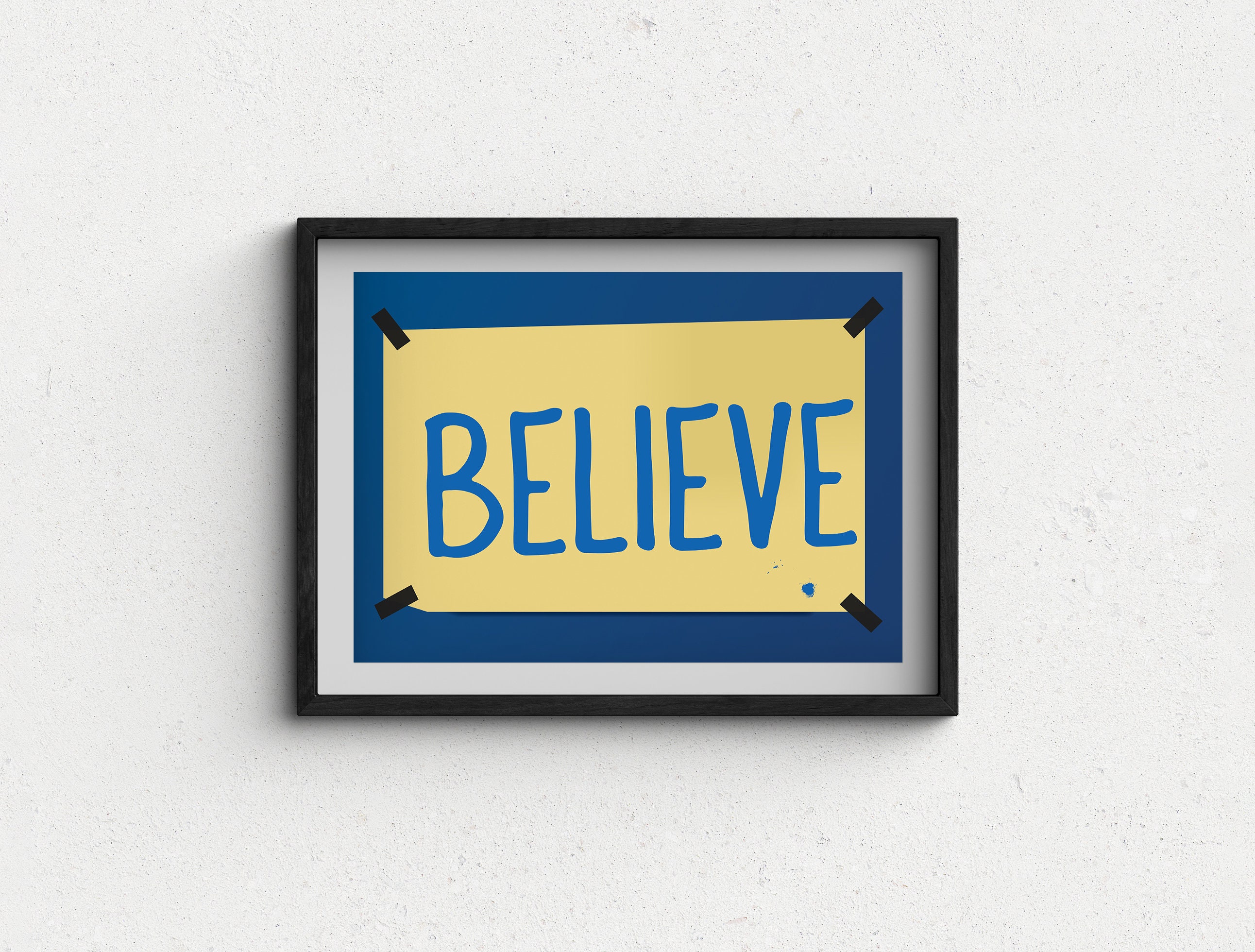 Ted Lasso 'believe' Quote Poster Print, Life Quote, Home Decor ...