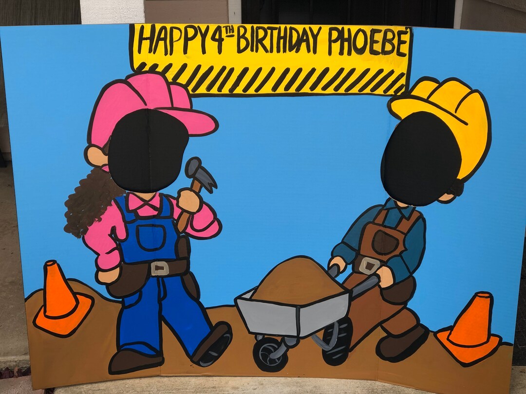 Construction Party- Construction Birthday- Construction Worker Prop ...
